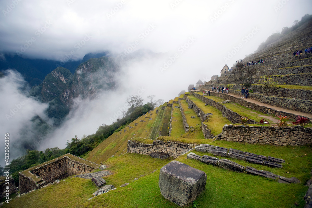 Terraces that the Inca would have used for growing corn, squash ...
