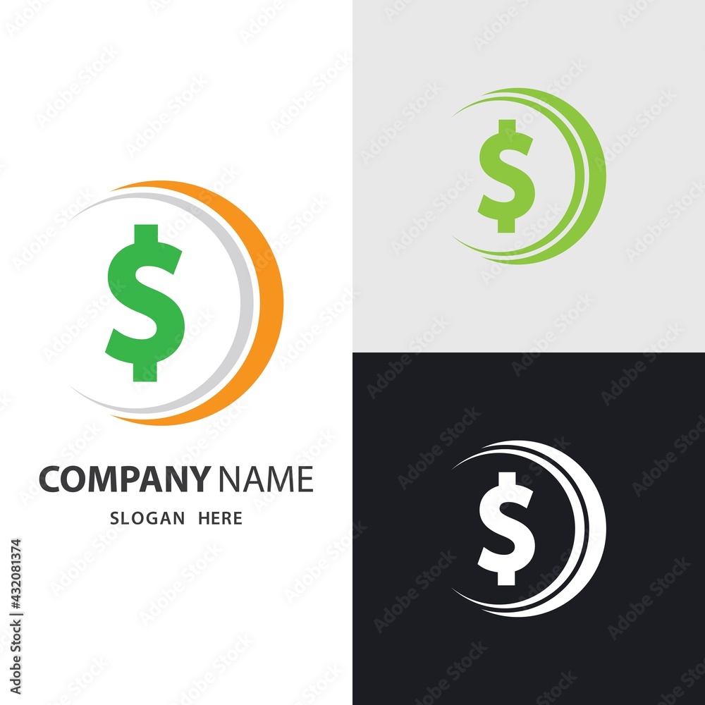 Dollar money logo images Stock Vector | Adobe Stock