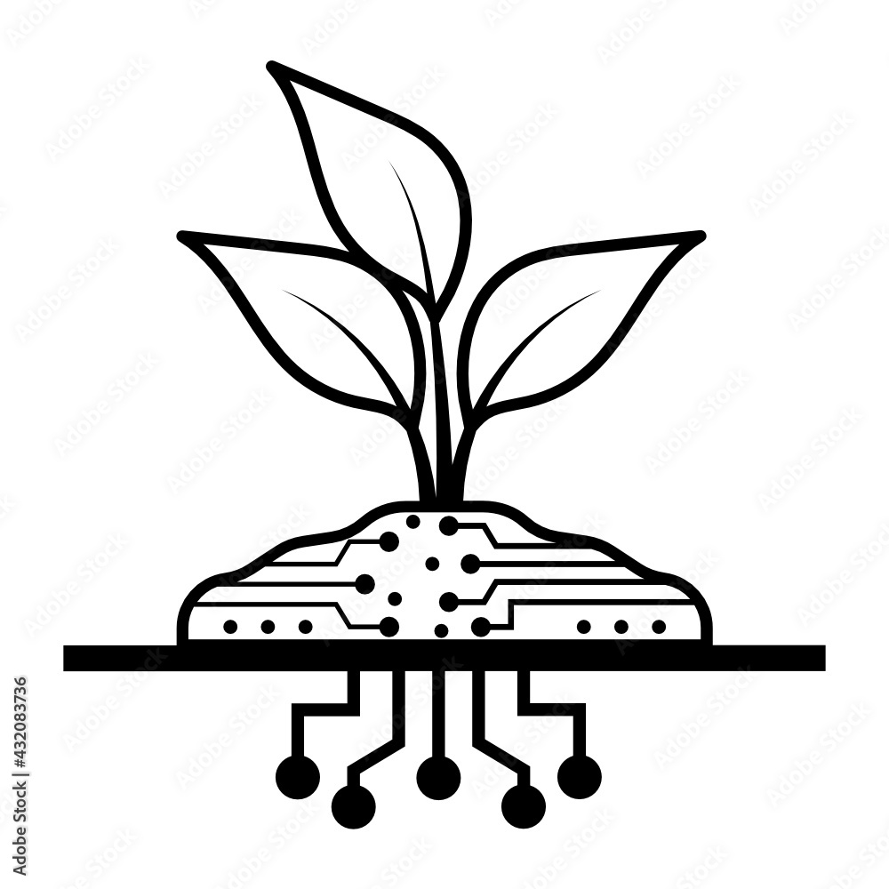 Seed germination testing Concept Vector color Icon Design, Smart ...