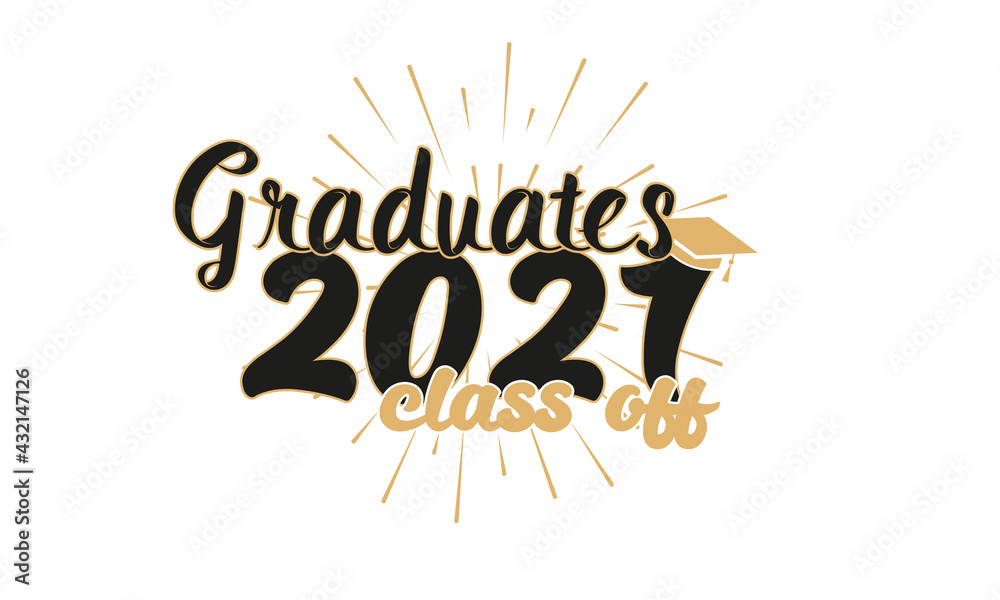 Congratulation graduation wishes overlays, lettering labels design set ...