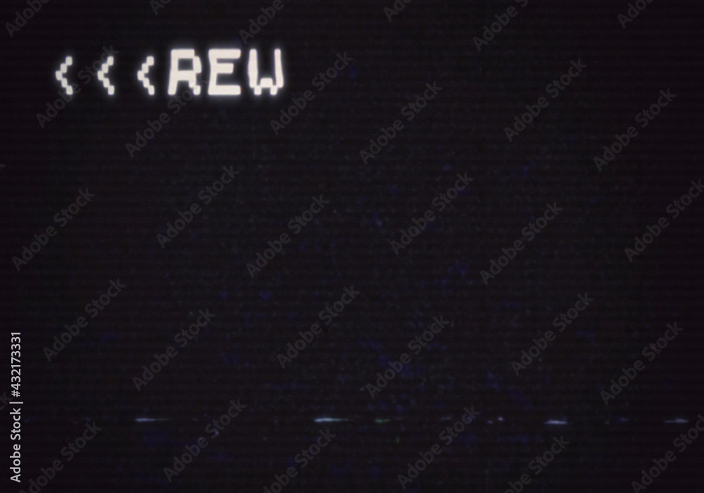 A fake screen capture with intentional distortion and noise, the blank ...