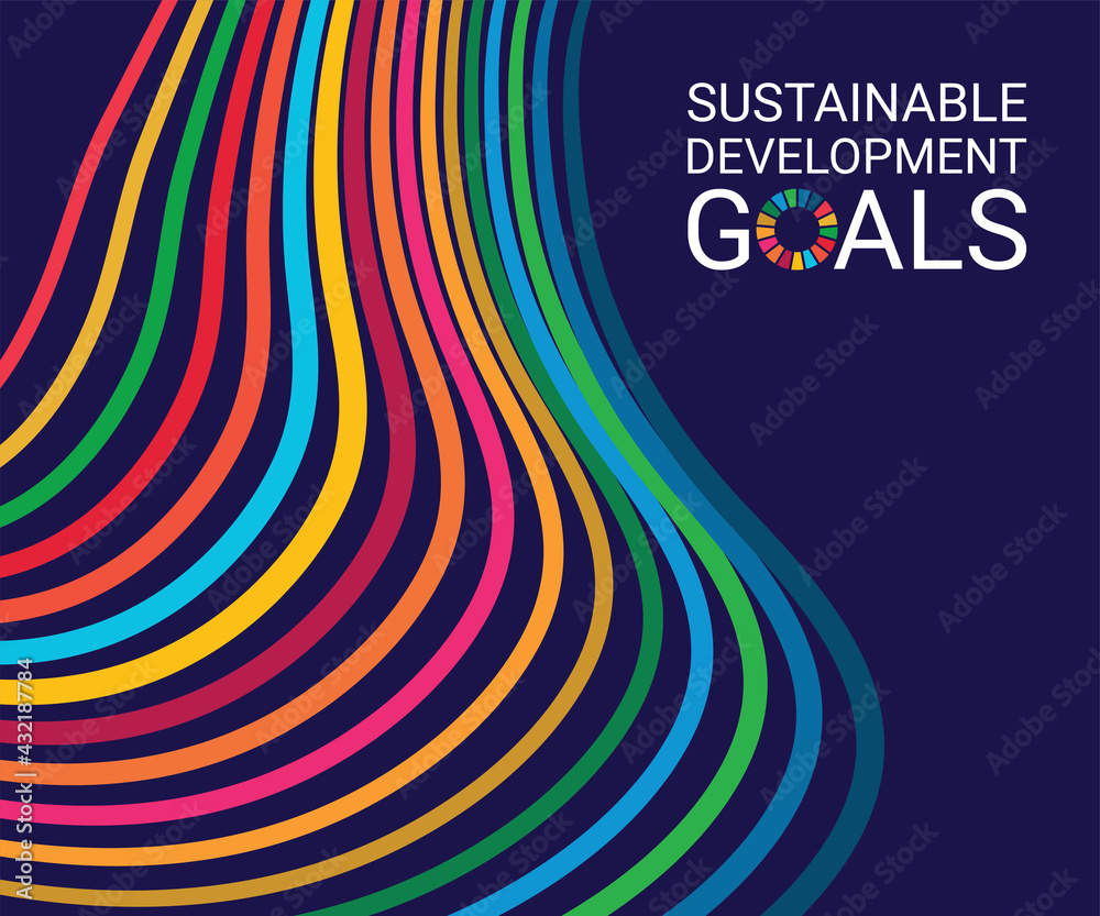 Cover. Sustainable Development Goals Colors. Vector Illustration Stock ...
