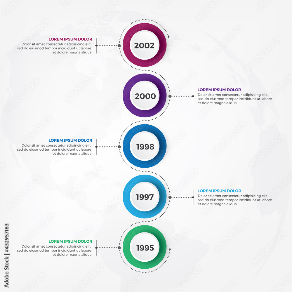 Infographic design template. Vertical timeline info graphic design ...