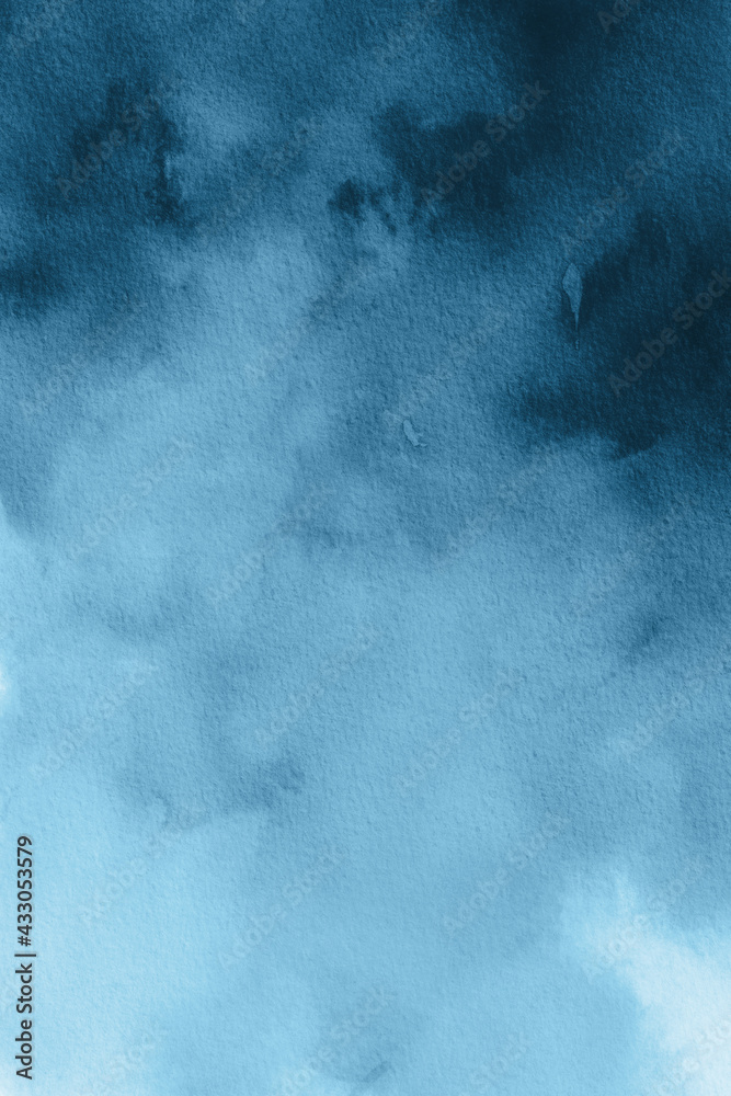 Indigo Watercolor Background Paper Texture Stock Illustration | Adobe Stock