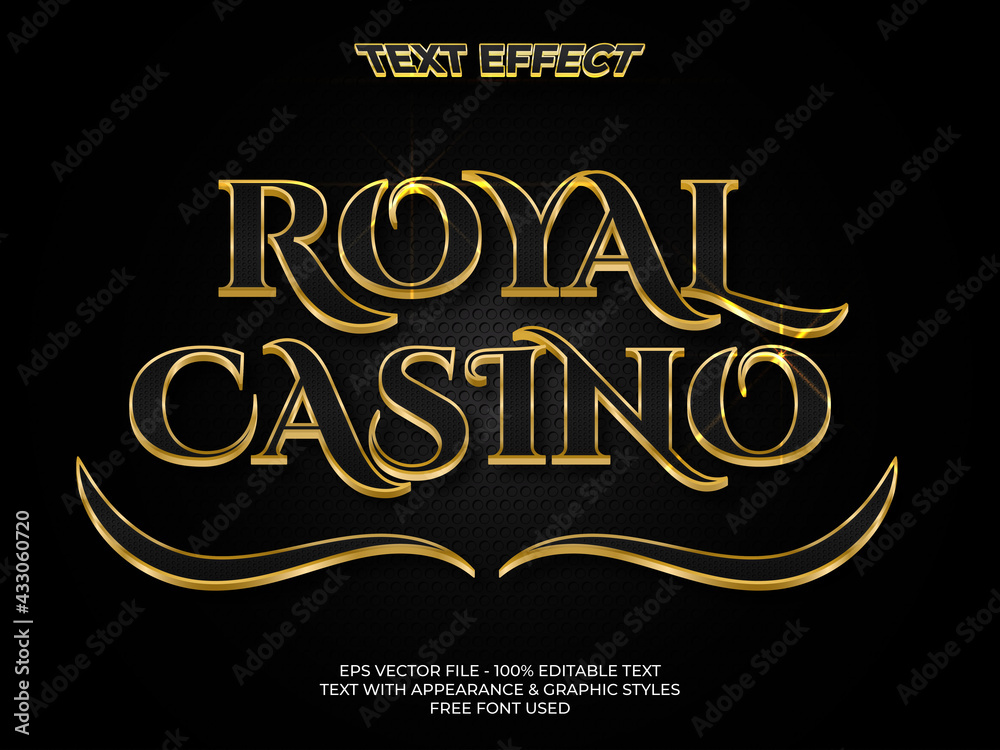 Black gold text effect. Luxury editable text effect with metal texture ...