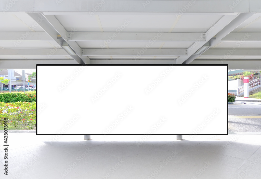 Straight front angle of edited visual for advertising billboard display ...