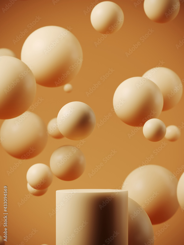 Ilustración de Stock Minimal mockup concept for product presentation ...