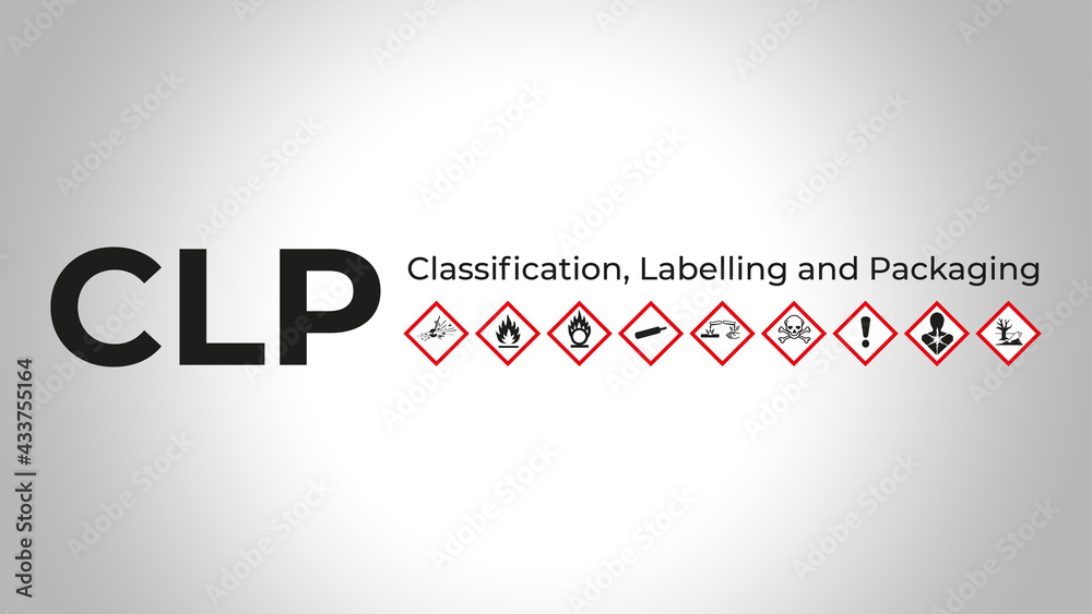 Illustration Stock CLP - Classification, Labelling and Packaging ...