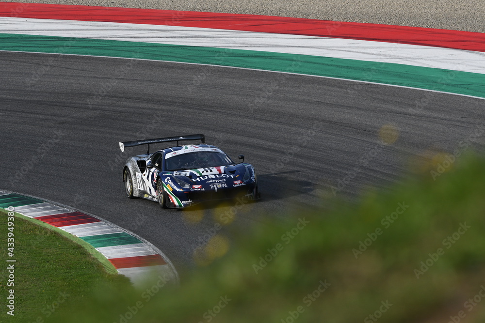 Mugello Circuit, Italy - 19 July, 2019: Ferrari 488 GT3 of AF Corse ...