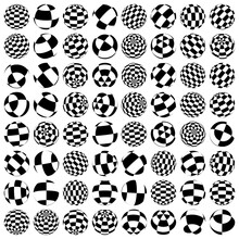 3D Sphere With Mapped Checkerboard Free Stock Photo - Public Domain ...