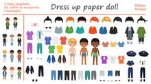 Paper Dolls Clipart Set Free Stock Photo - Public Domain Pictures