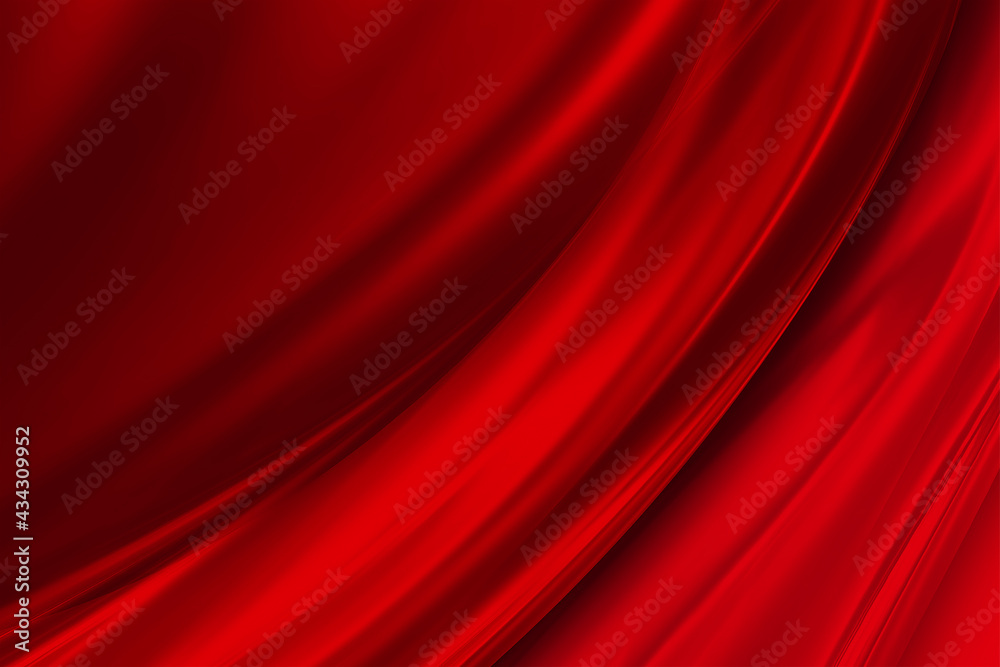 Red satin smooth fabric background. Red satin dark fabric texture ...