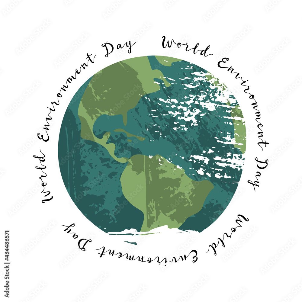 World Environment Day, june 5. Happy Mother Earth Day, Earth Hour ...