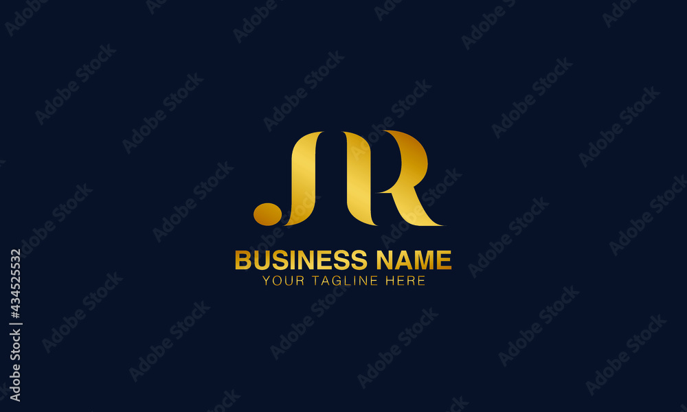 JR J R initial logo | initial based abstract modern minimal creative ...