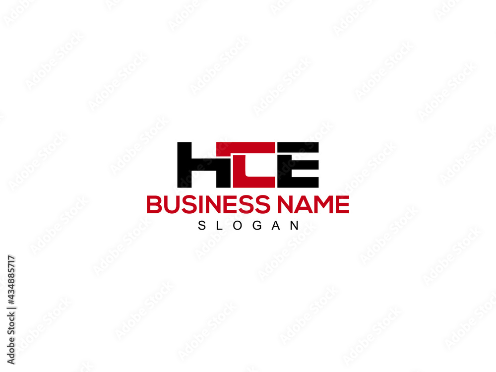 HCE Logo Letter Icon Design Stock Vector | Adobe Stock