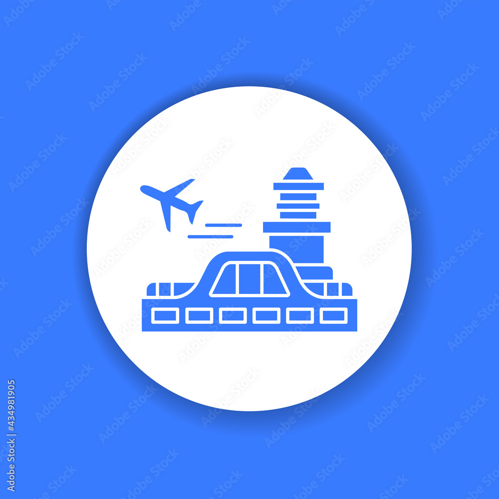 Passengers are sitting in the seats on the plane color glyph icon ...