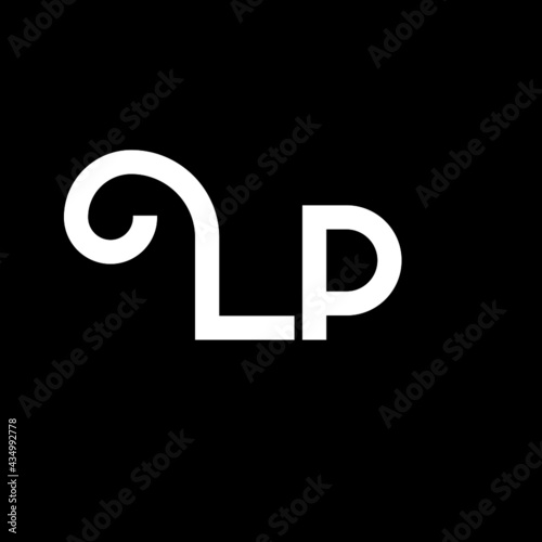 LP Letter Logo Design. Initial letters LP logo icon. Abstract letter LP ...