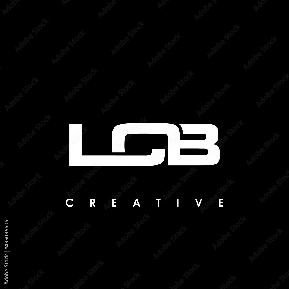 LCB Letter Initial Logo Design Template Vector Illustration Stock ...