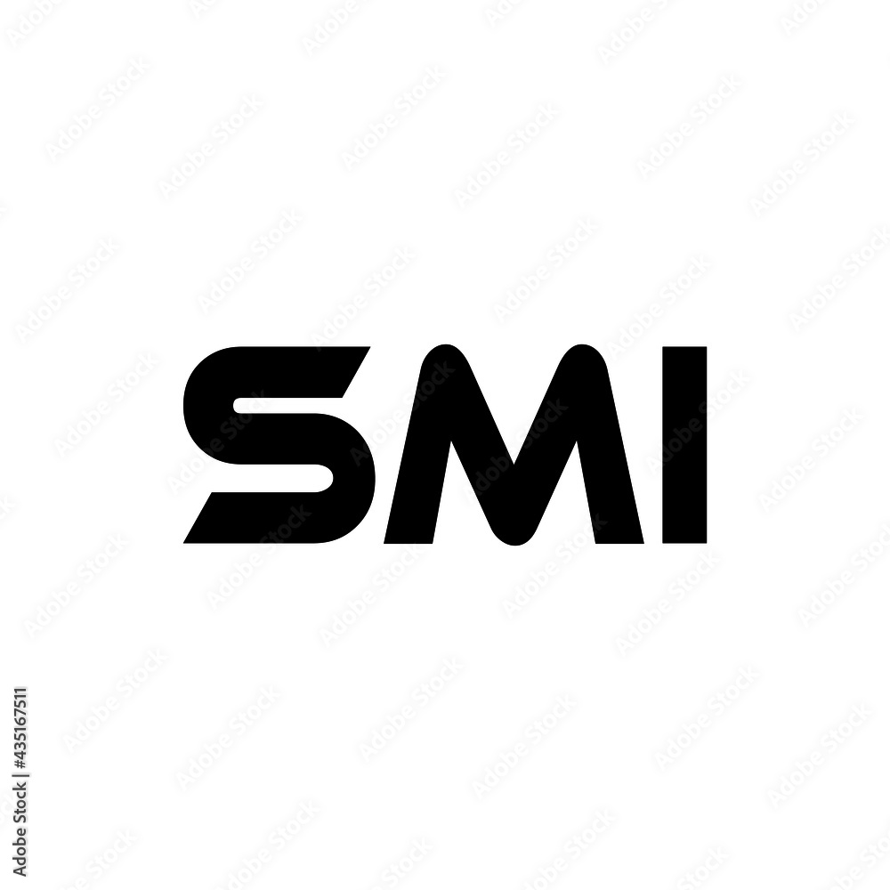 Stock-Vektorgrafik „SMI letter logo design with white background in ...