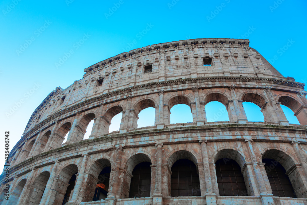 Flavian Amphitheatre in Rome . Famous building from Roman Empire ...