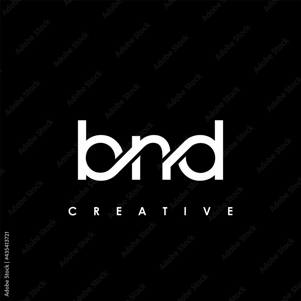 BND Letter Initial Logo Design Template Vector Illustration Stock ...