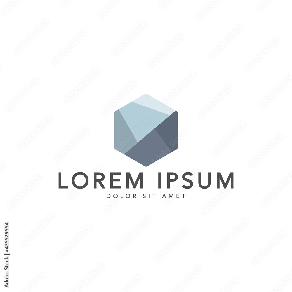 minimalist and simple hexagon logo vector Stock Vector | Adobe Stock