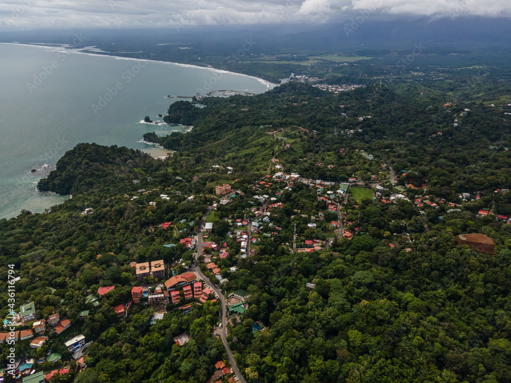 Beautiful aerial view of Manuel Antonio National Park and its ...