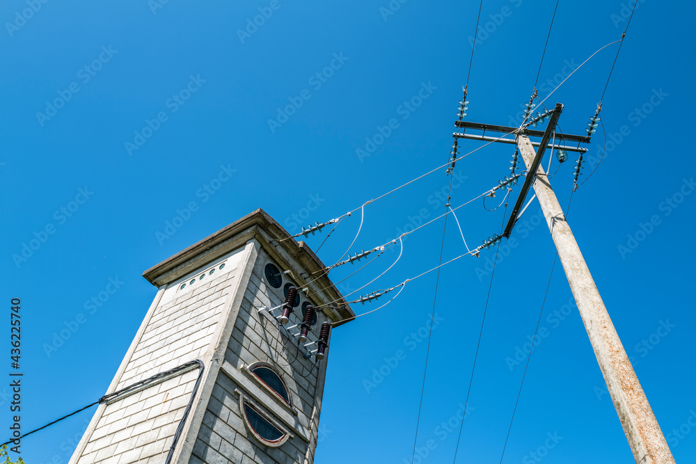 poste de transformation électrique HTA-BT Stock Photo | Adobe Stock
