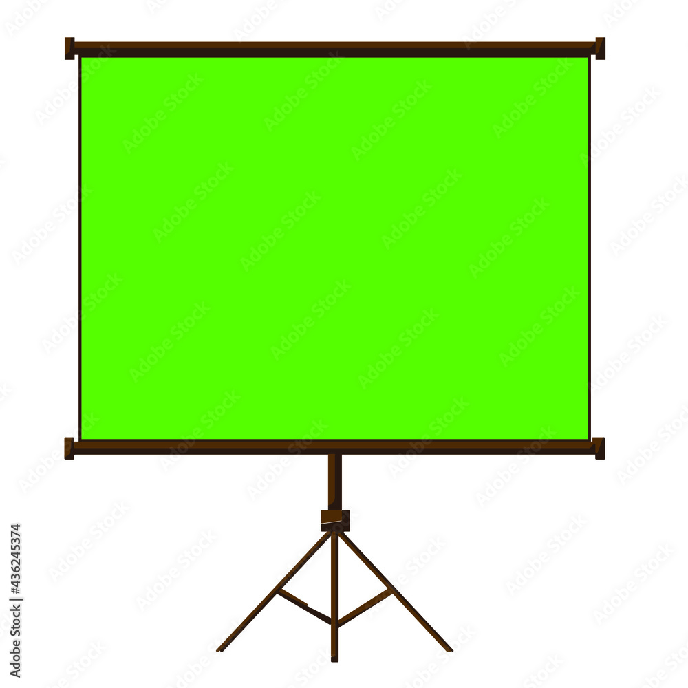 Projector screen green screen Chroma key Presentation screen. Chromakey ...