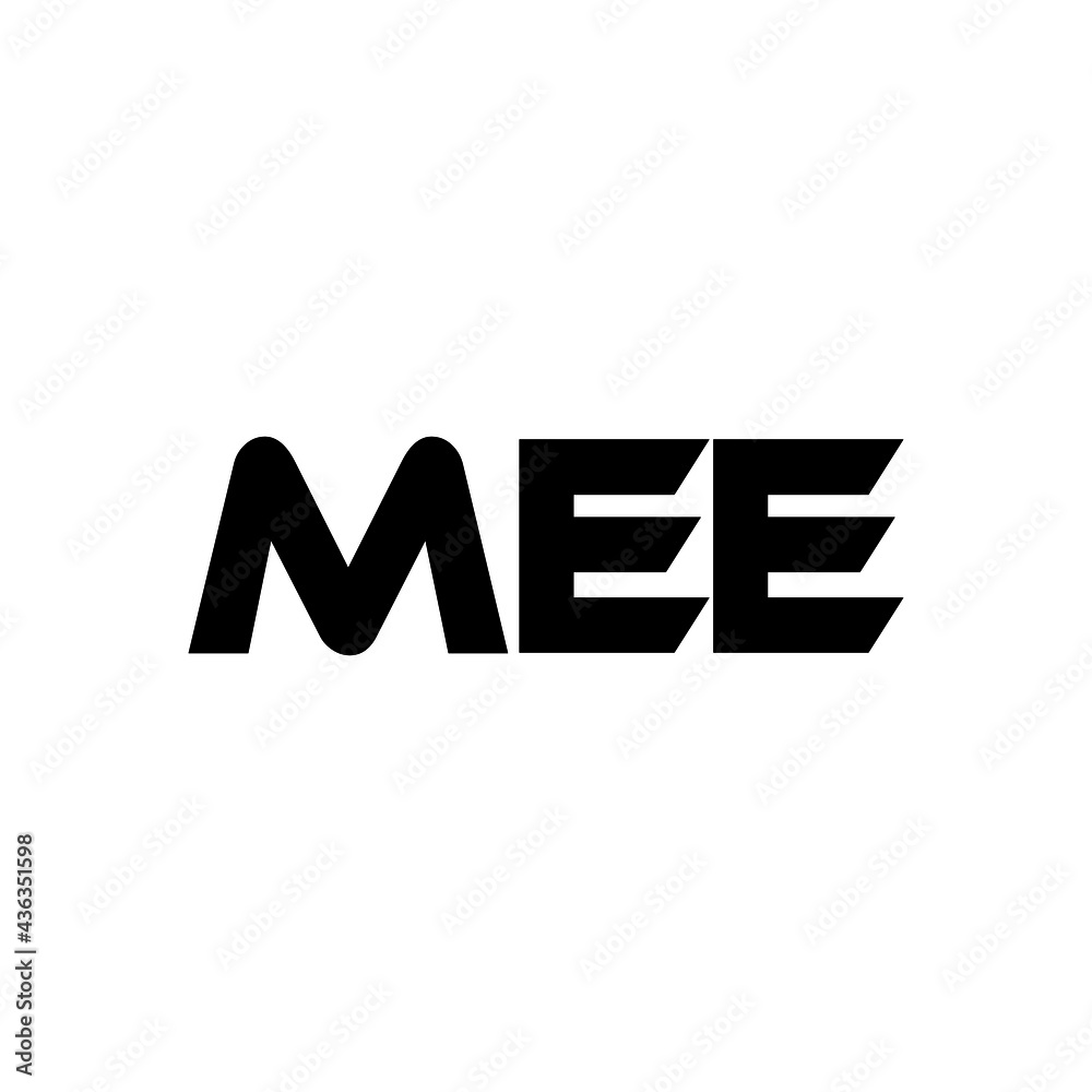MEE letter logo design with white background in illustrator, vector ...