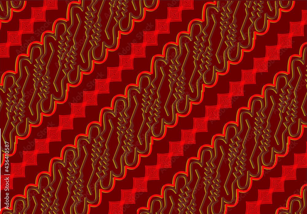 Image vectorielle Stock Development of the Parang Batik Motif, the ...