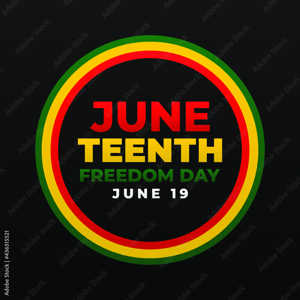 Juneteenth freedom day june 19 modern creative banner, sign, design ...