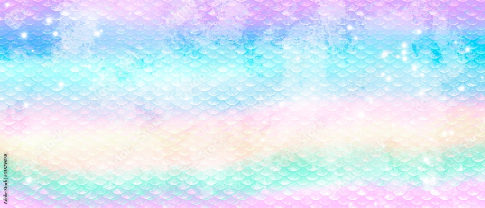 Unicorn Marble Galaxy Print Seamless pattern in repeat.Pastel clouds ...