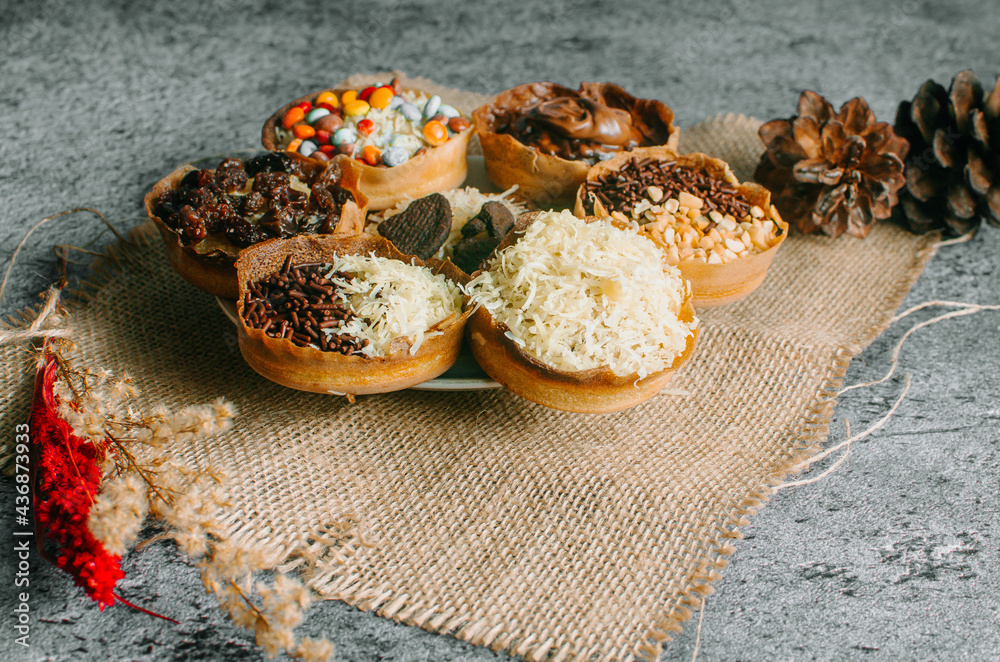 Martabak Manis is Indonesia dessert. Sweet Martabak with chocolate ...