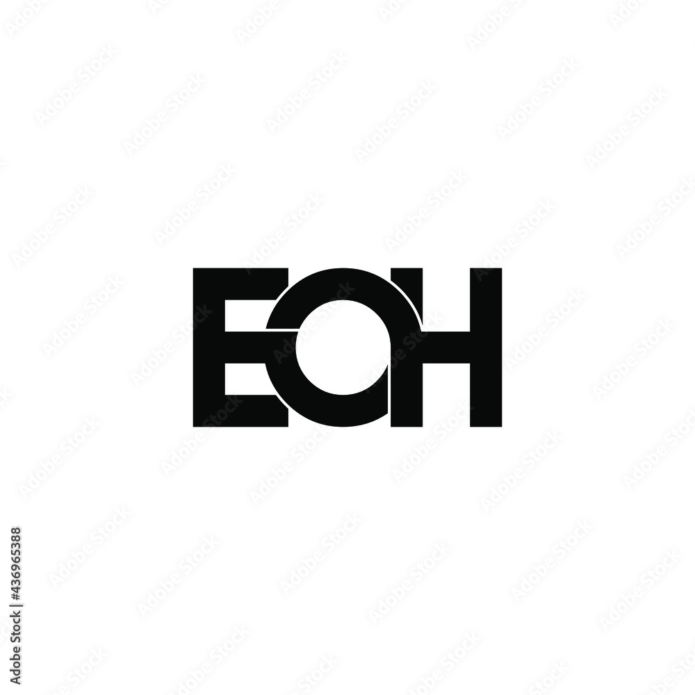 eoh letter original monogram logo design Stock Vector | Adobe Stock