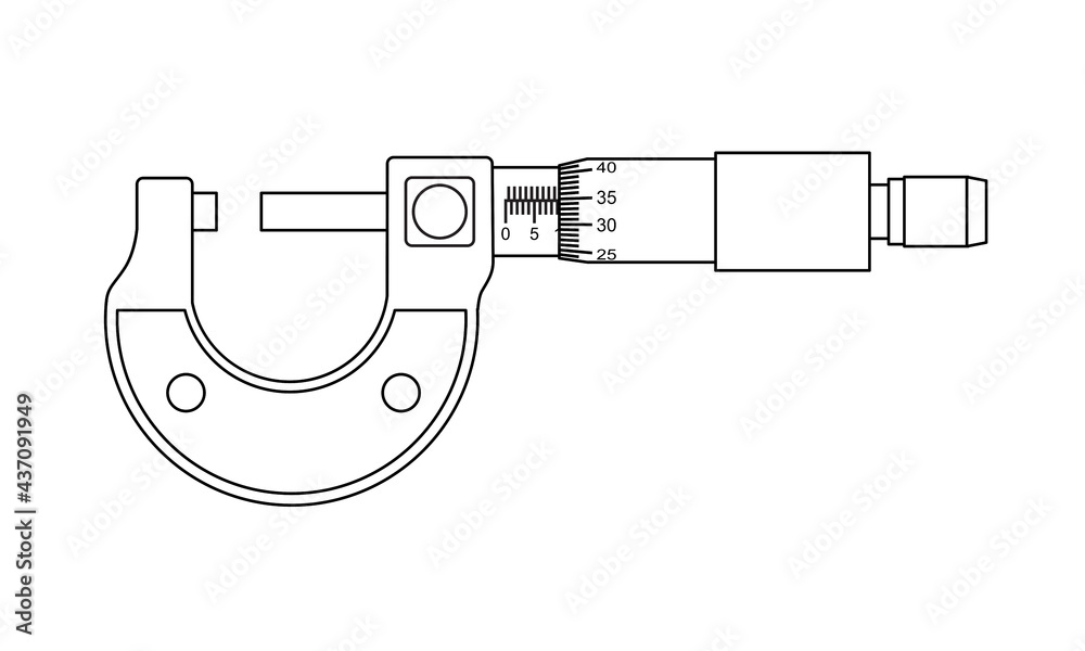 micrometer. Measuring tool and instrument for high-precision ...