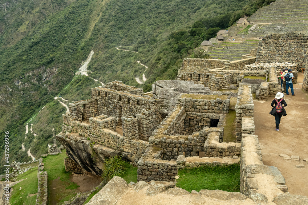 Machu Picchu, known as the lost city of the Incas, Peru on October 10 ...