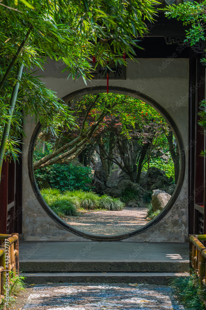 Inside view of Liu Yuan, a traditional Chinese garden and UNESCO ...