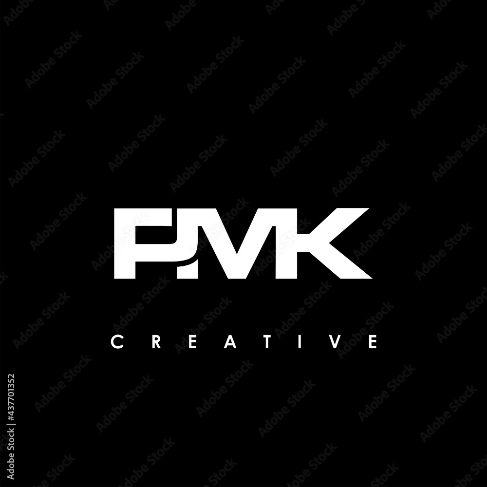 PMK Letter Initial Logo Design Template Vector Illustration Stock ...