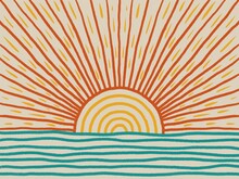 Sunrise Art Print Free Stock Photo - Public Domain Pictures