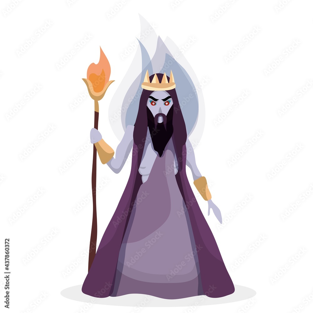 Ancient Greek god of hell. Hades. The mythological deities of Olympia ...