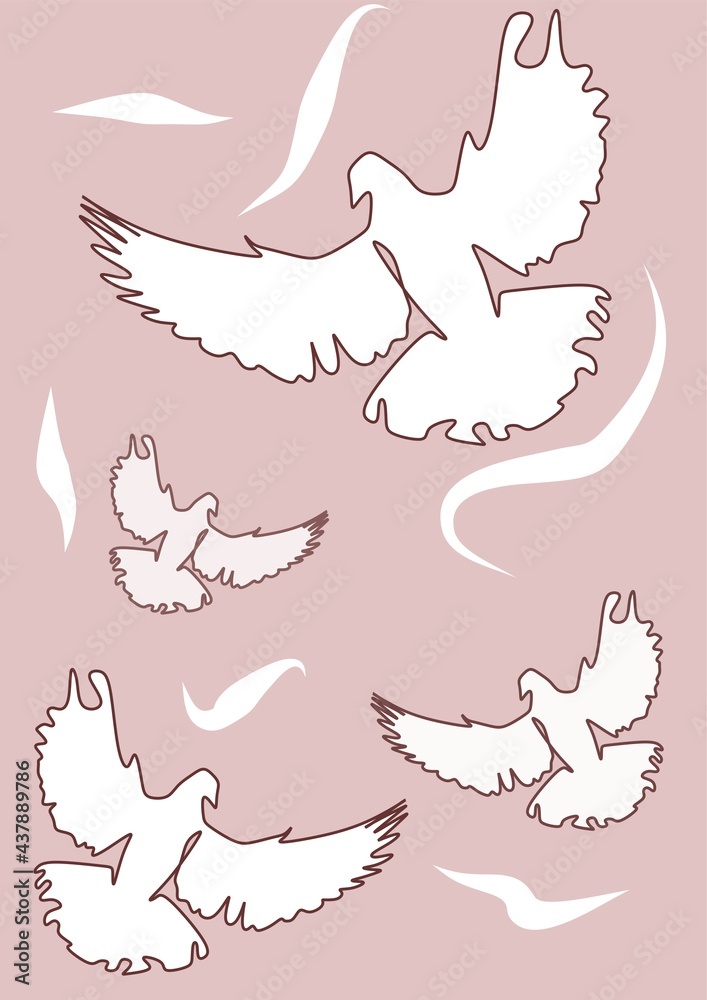 Lines in the drawing. Background of lines. Linear art. Creative lines ...