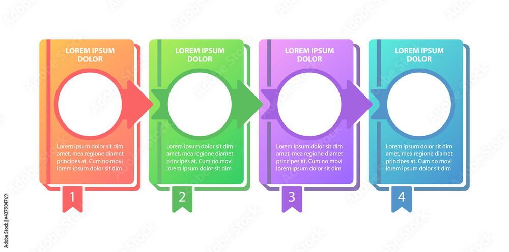 Vector de Stock Educational program vector infographic template ...