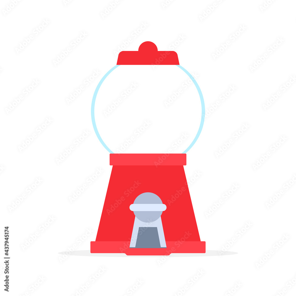 Empty gumball machine icon. Clipart image isolated on white background ...