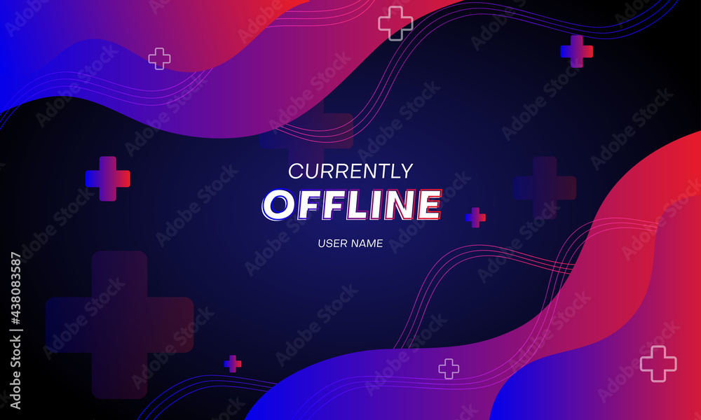offline game streaming banner background design Stock Vector | Adobe Stock