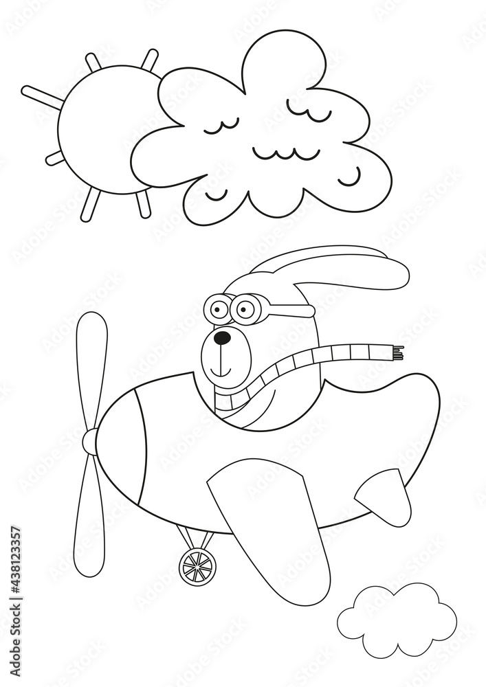 Vector de Stock Printable coloring pages for kids coloring book. Little ...
