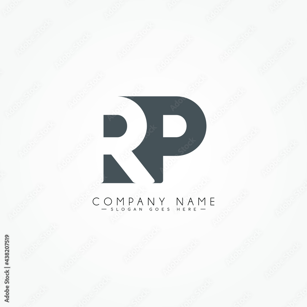 Initial Letter RP Logo - Minimal Business Style Logo 素材庫向量圖 | Adobe Stock