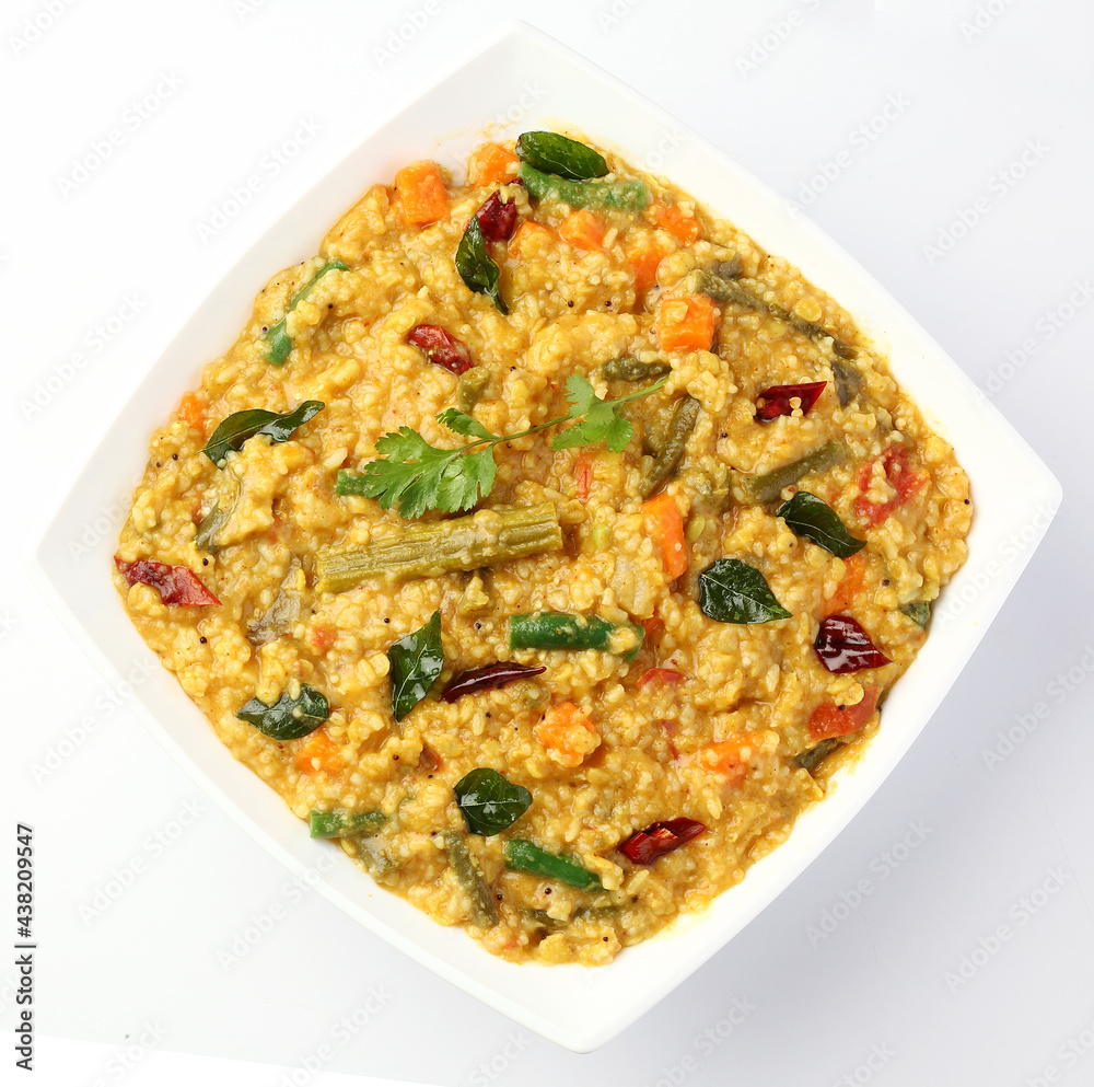 Sambar rice, South Indian food Stock Photo | Adobe Stock