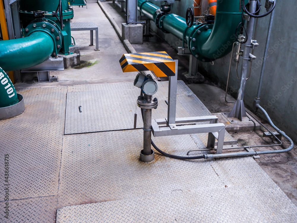 Level transmitter by guided wave type was installed in power plant for ...