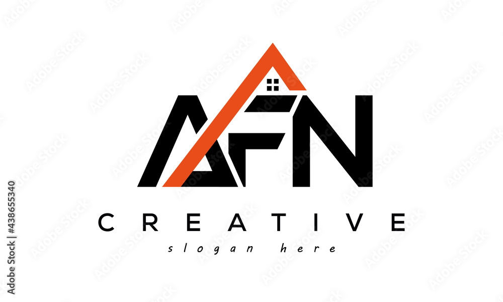 AFN letters real estate construction logo vector Stock Vector | Adobe Stock